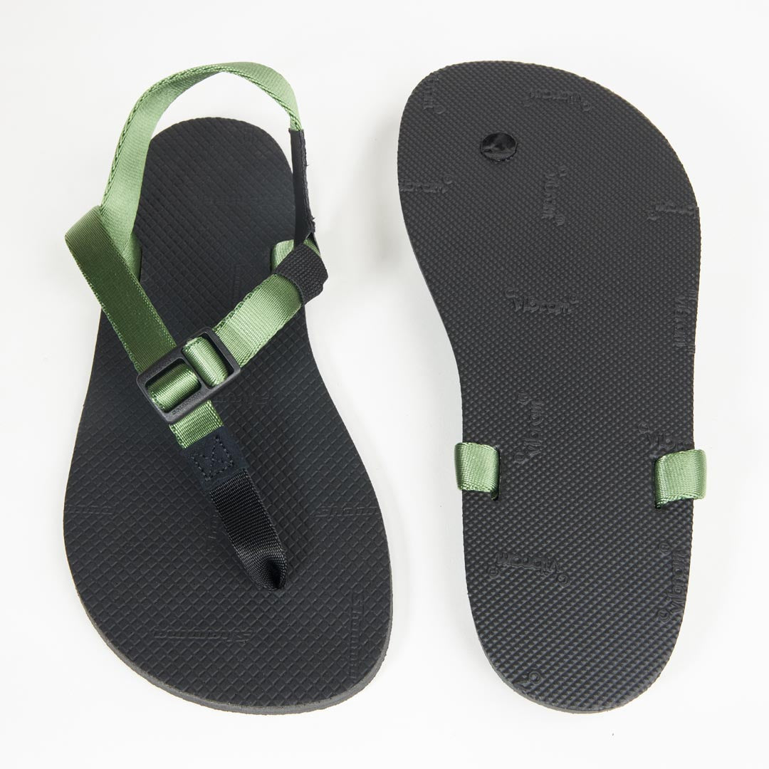 Big Basin Green Cruzers - Colorful minimalist sandals | Shamma Sandals
